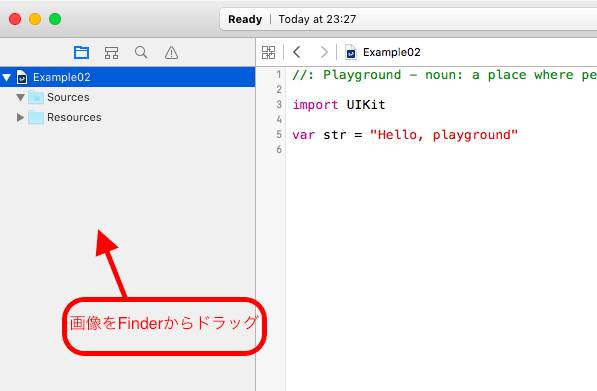 Xcode Playgroundに画像ファイルを加える Nackpan Blog